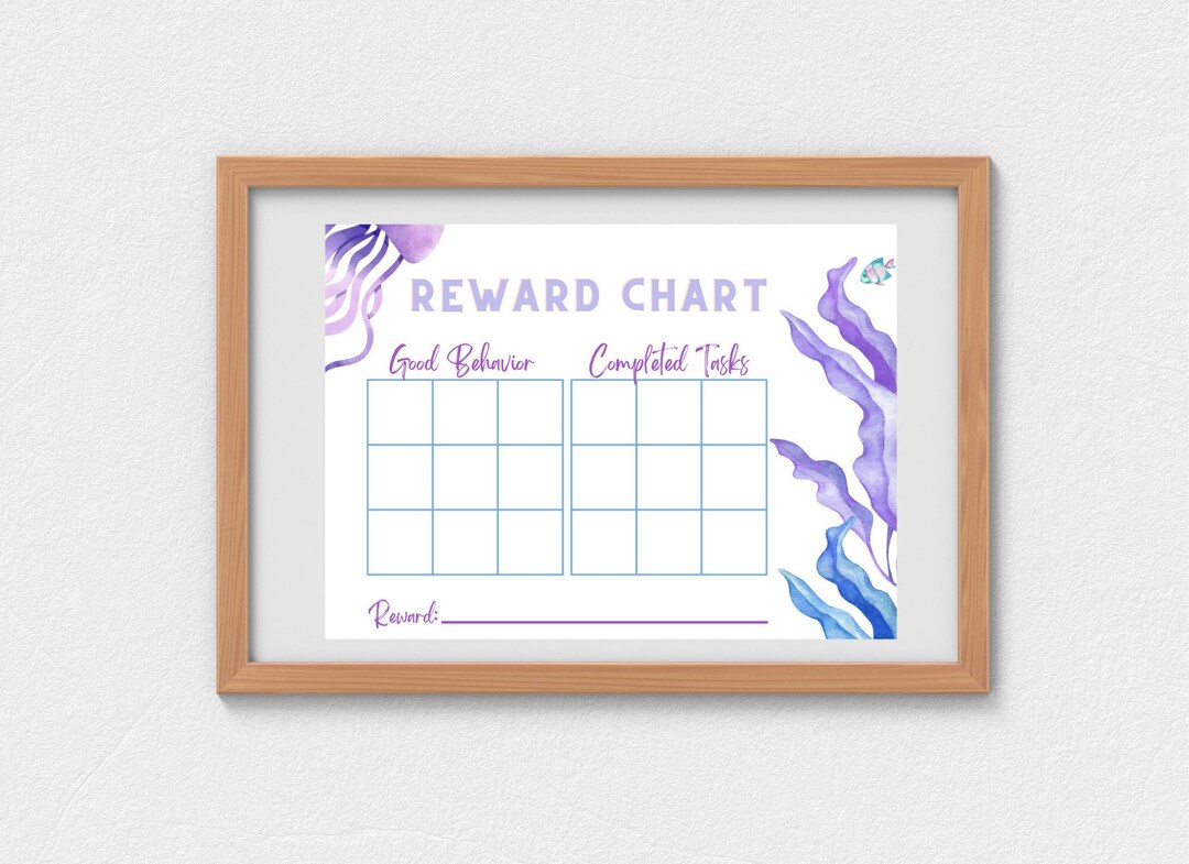 Reward Chart Printable | Instant Download | Track Good Behavior ...