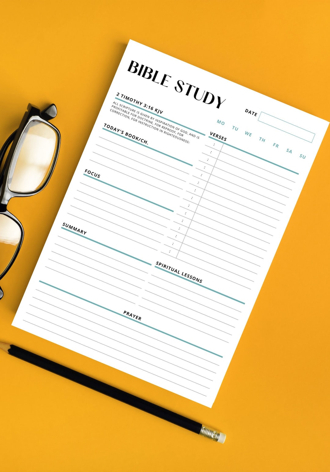 Bible Study Printable | Instant Download | Chapter Overview | Spiritual ...