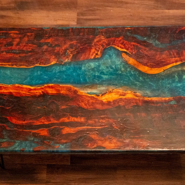 Cedar Epoxy Table - Etsy