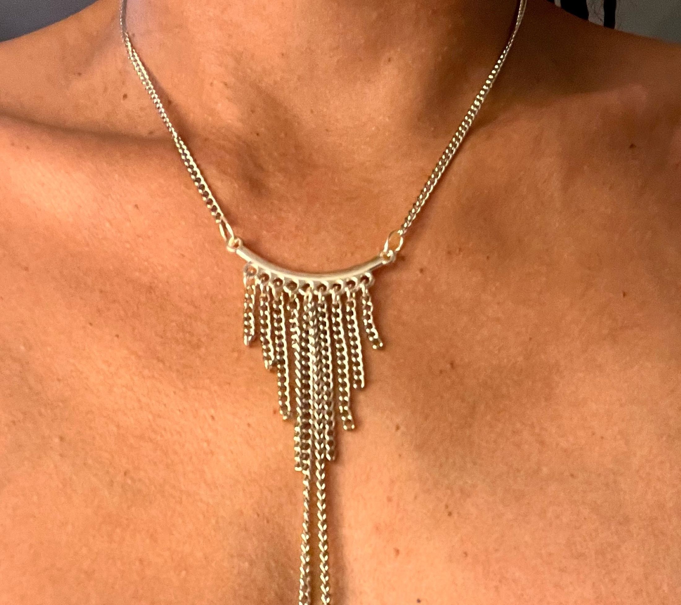 Tassel Nipple Necklace Nipples Jewelry Non Piercing Nipple Etsy