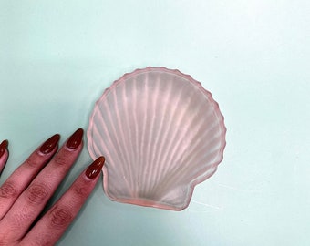 Glass Shell Dish - Etsy