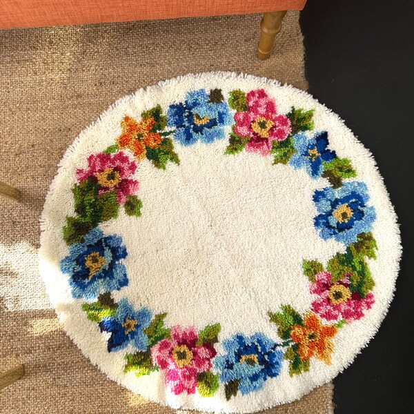 Floral Rug - Etsy