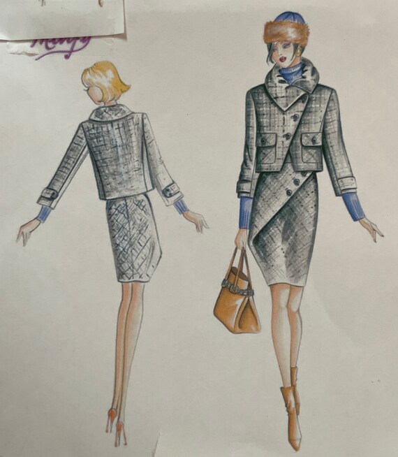 Two Marfy Italian Designs sewing patterns matching Jacket | Etsy