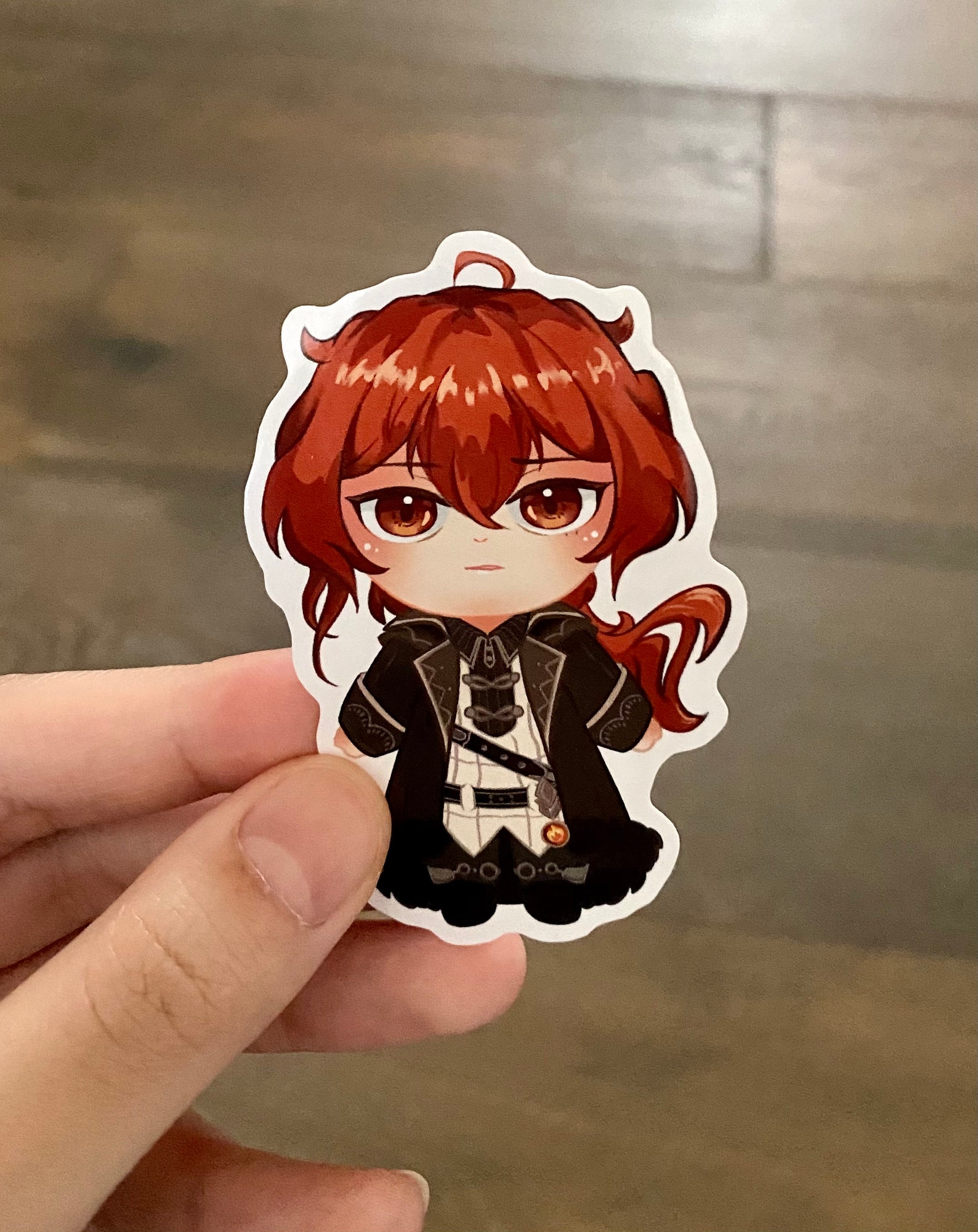 Genshin Impact Sticker Diluc - Etsy