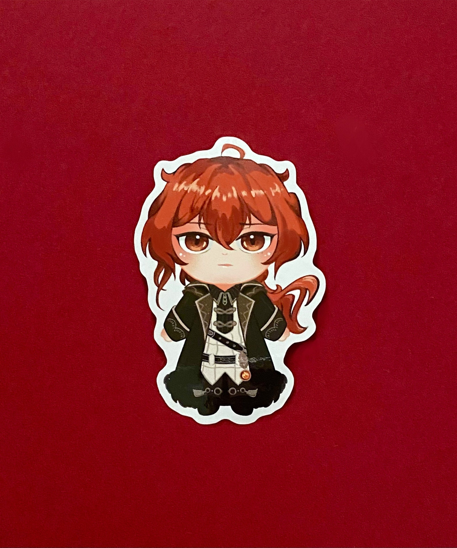 Genshin Impact Sticker Diluc - Etsy