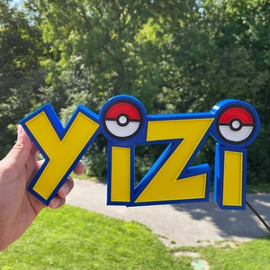 LED Pokemon Signs | Customized | 3D Names - Etsy