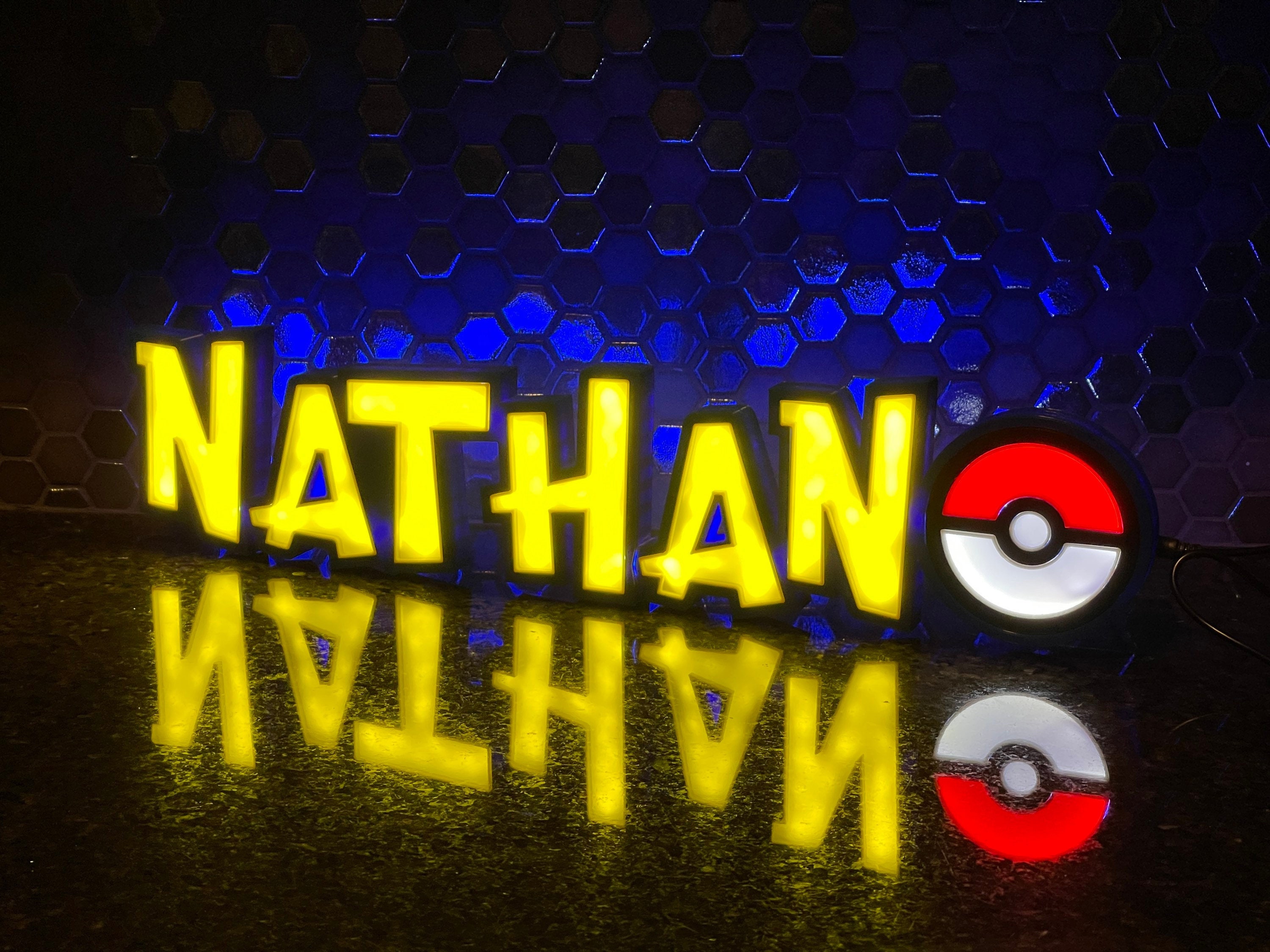 Custom Pokemon 3D Name Signs - Etsy