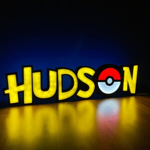 LED Pokemon Signs | Customized | 3D Names - Etsy