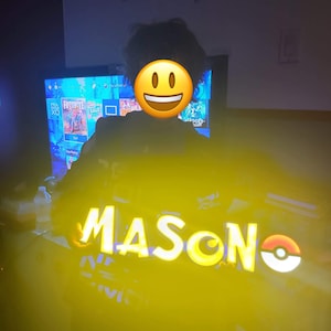 Custom Pokemon 3D Name Signs - Etsy