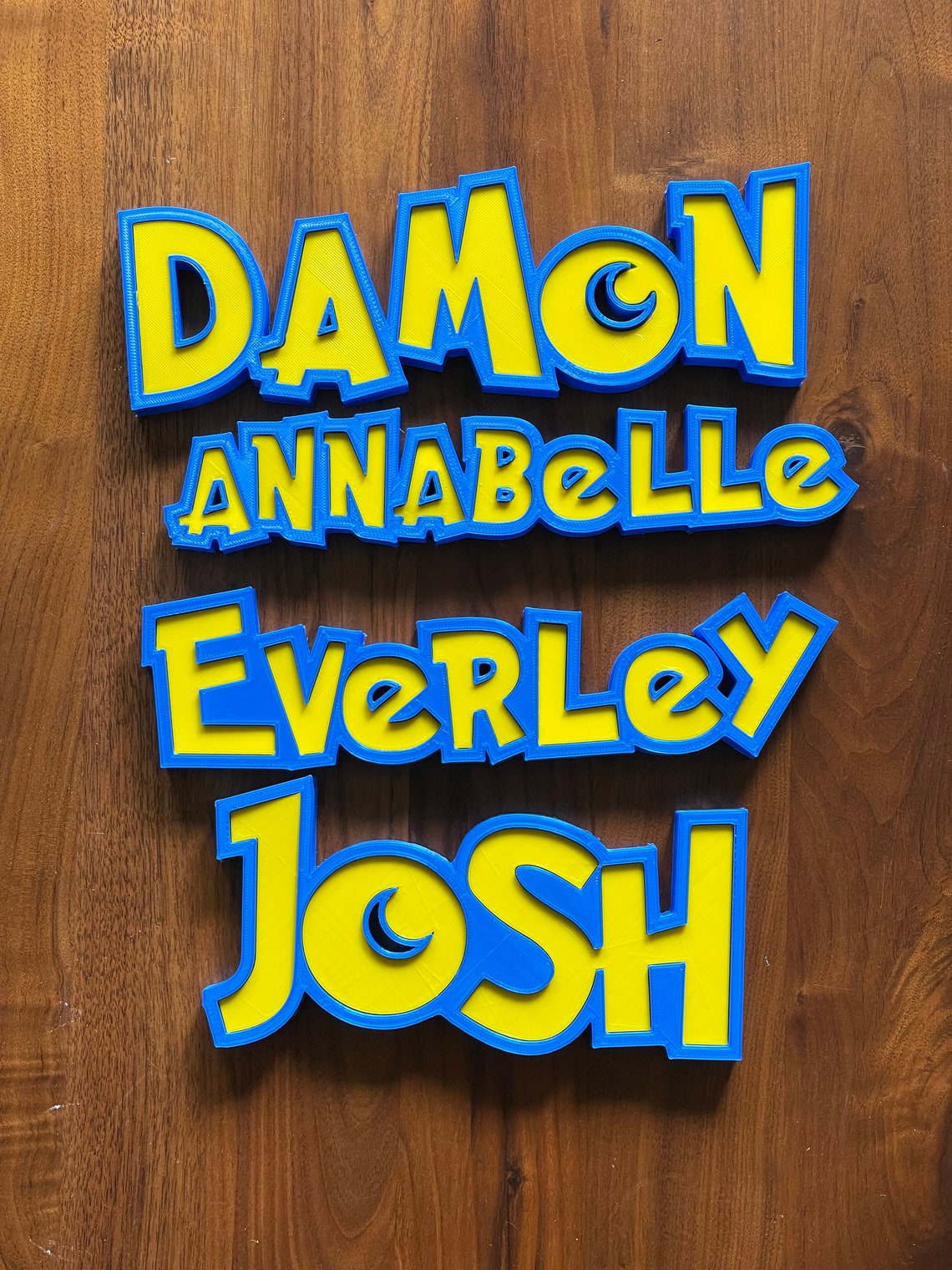 Custom Pokemon 3D Name Signs - Etsy