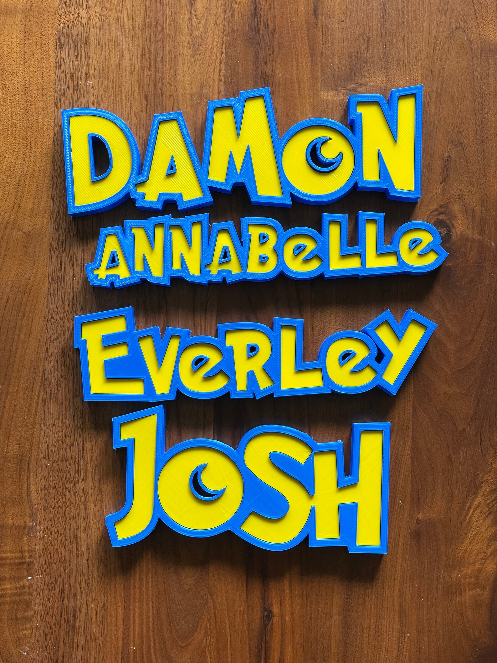 Custom Pokemon 3D Name Signs - Etsy