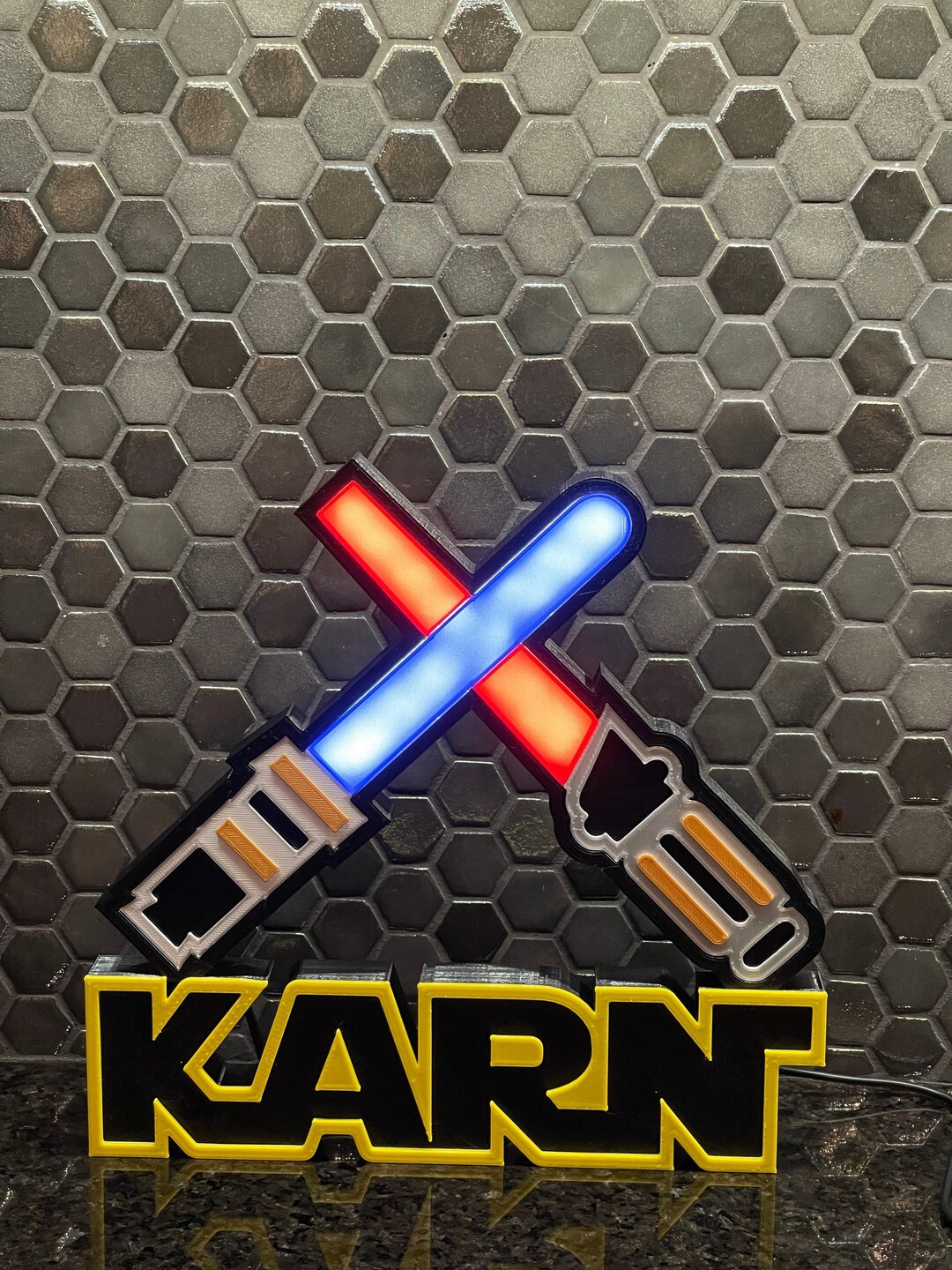Personalized Star Wars Style Lightsaber Name Tags - Etsy