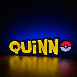 Custom Pokemon 3D Name Signs - Etsy