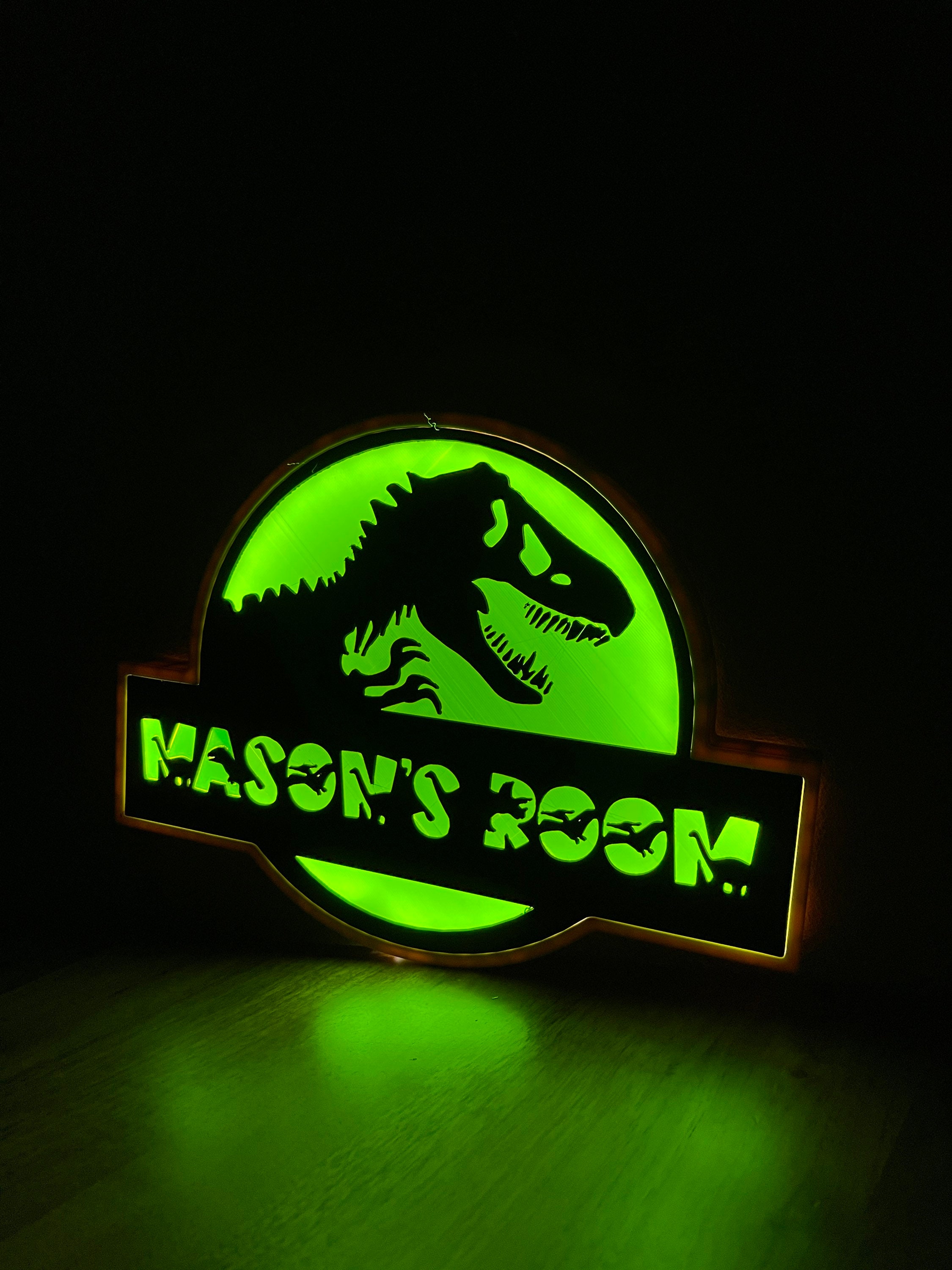 Custom Dino Theme Room Signs Dinosaur Nigh Lamp LED Sign - Etsy Canada