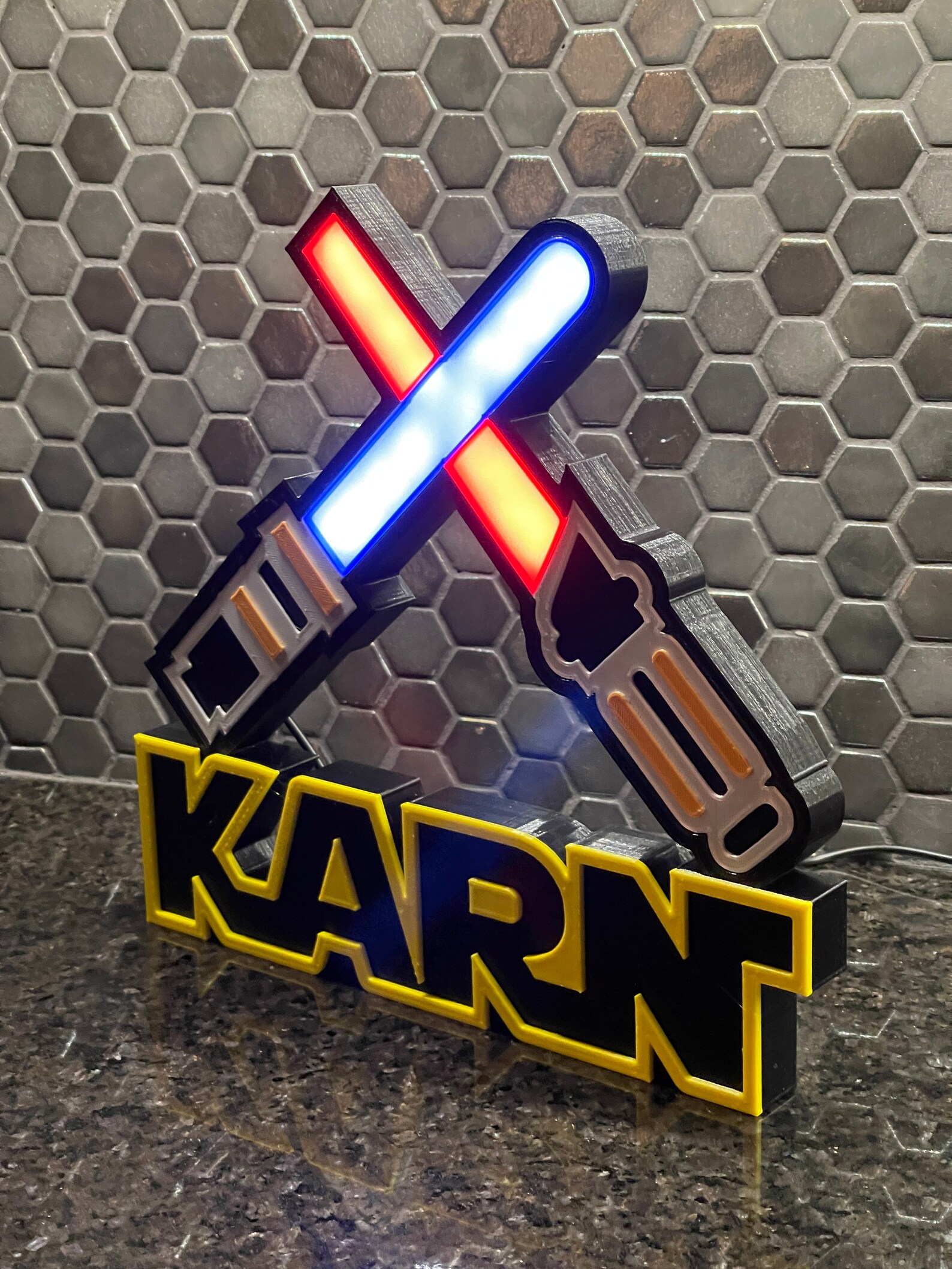 Personalized Star Wars Style Lightsaber Name Tags - Etsy