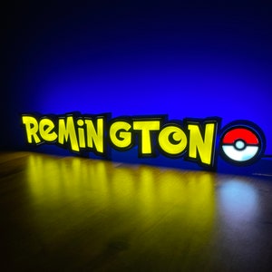 LED Pokemon Signs | Customized | 3D Names - Etsy