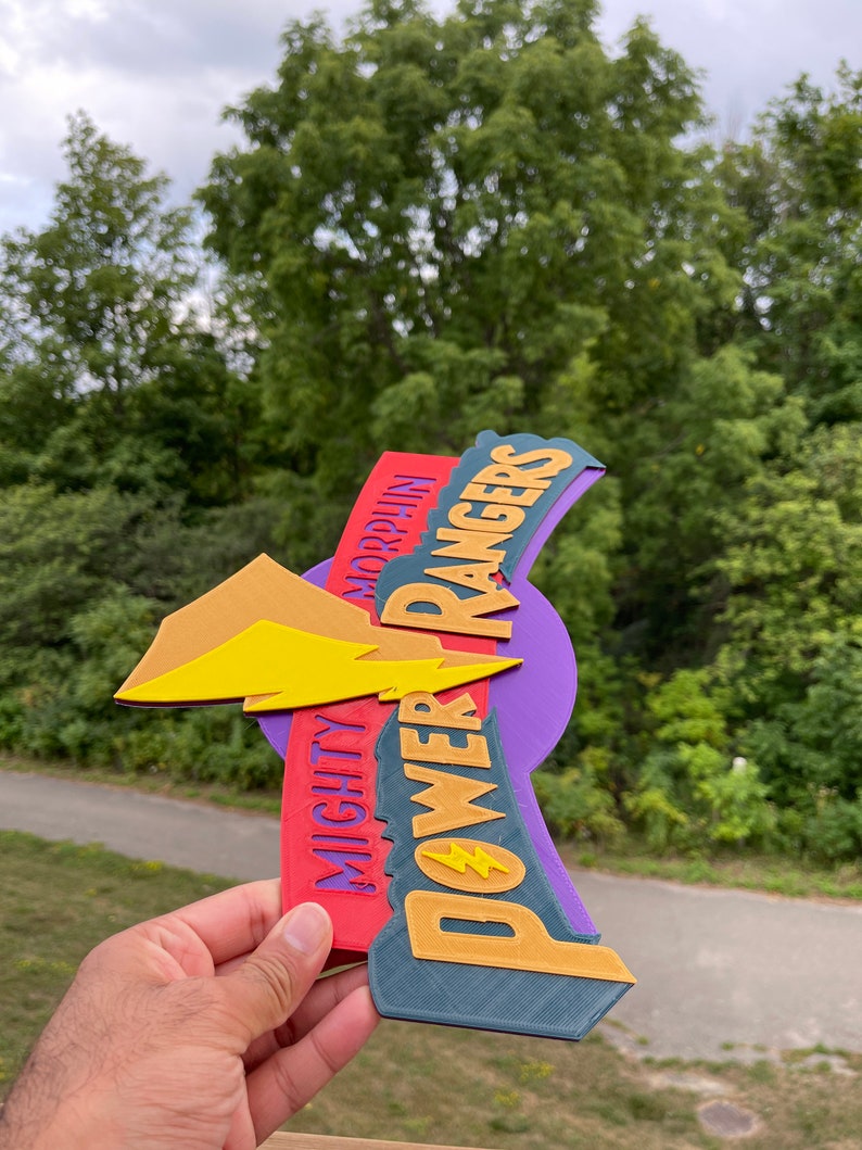 Power Rangers Sign Retro Logo Fridge Magnet - Etsy