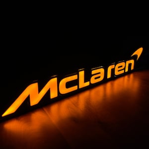 Mclaren F1 LED Sign | Racing Team | Display Shelf - Etsy