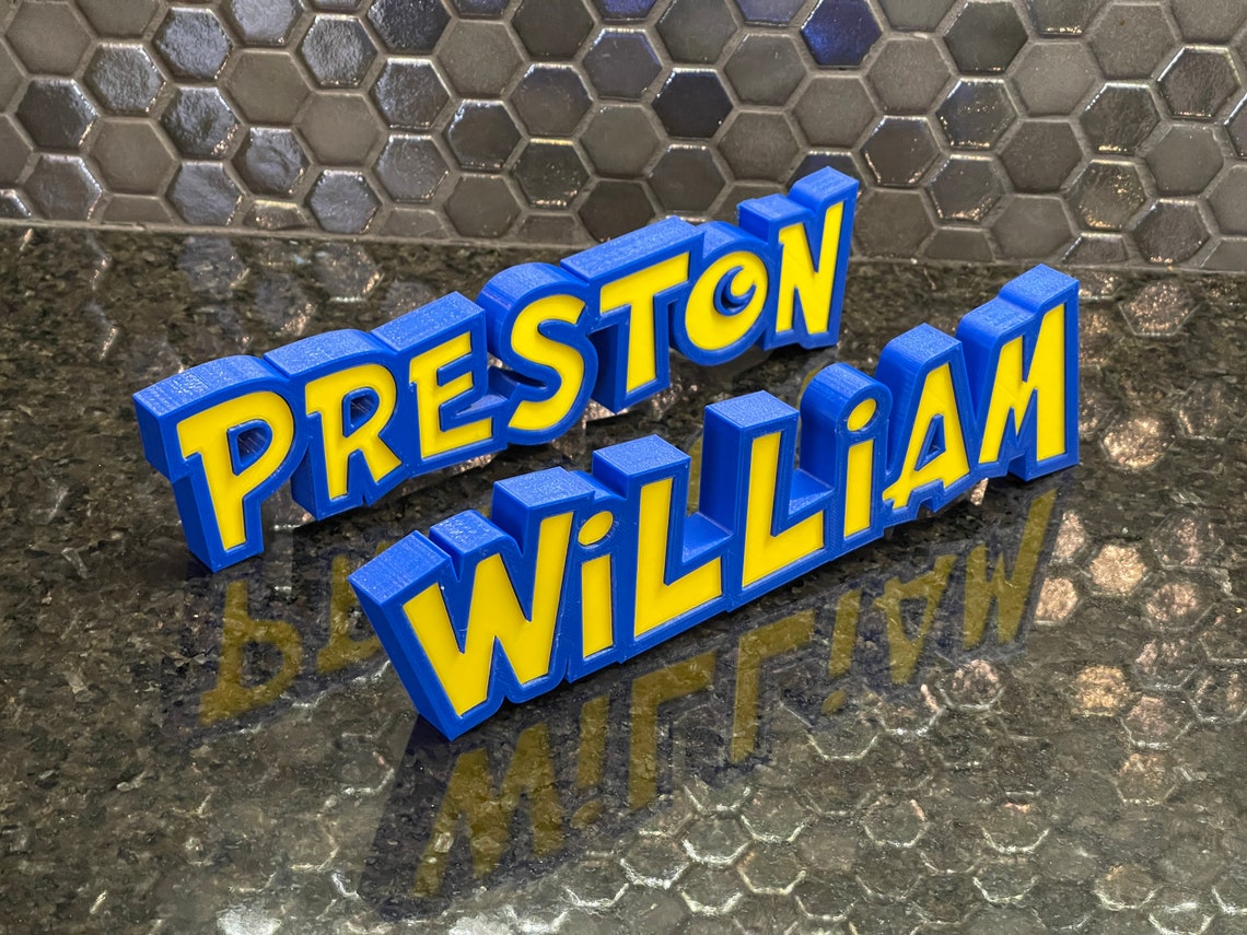 Custom Pokemon 3D Name Signs - Etsy