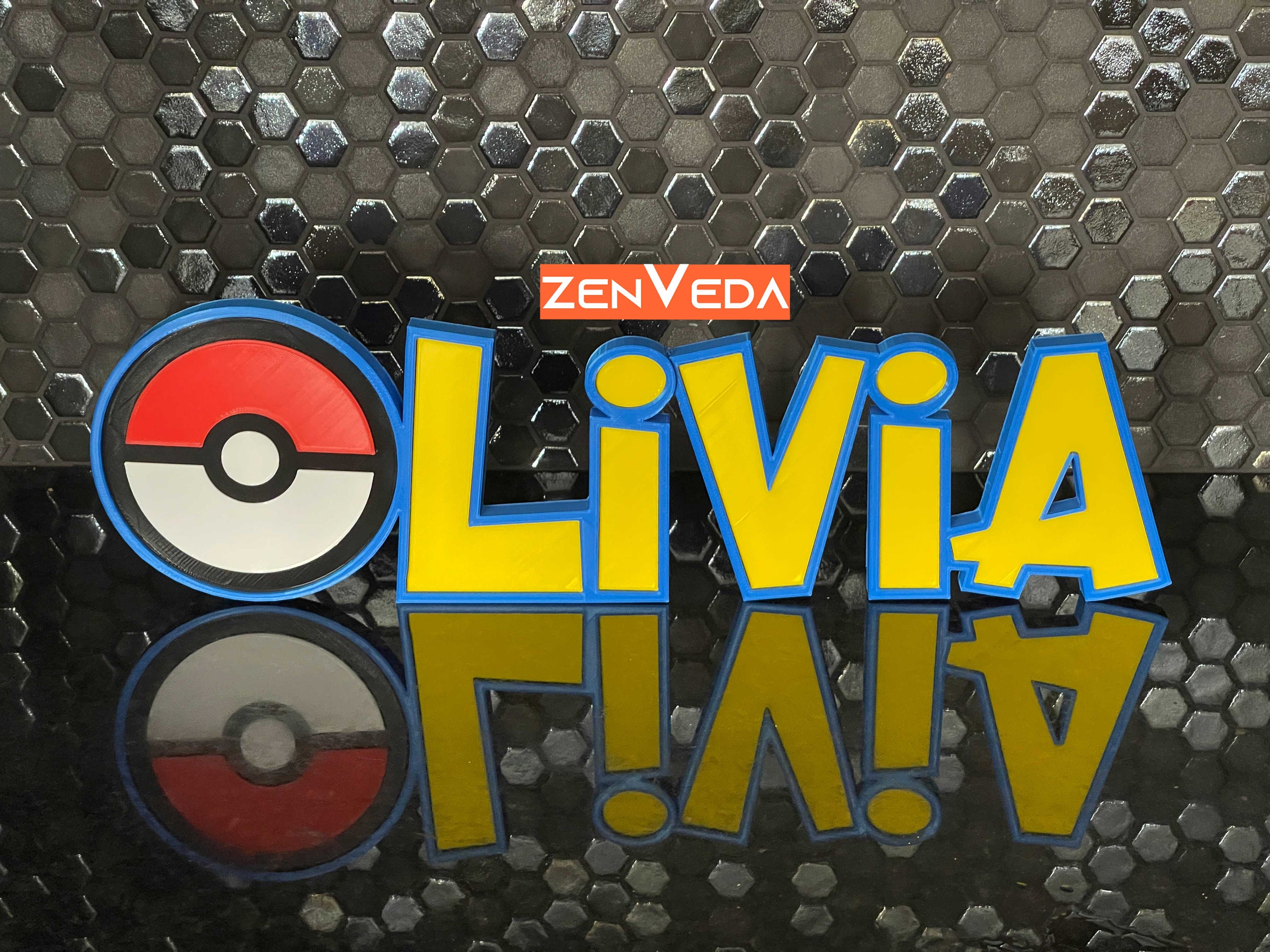 Custom Pokemon 3D Name Signs - Etsy