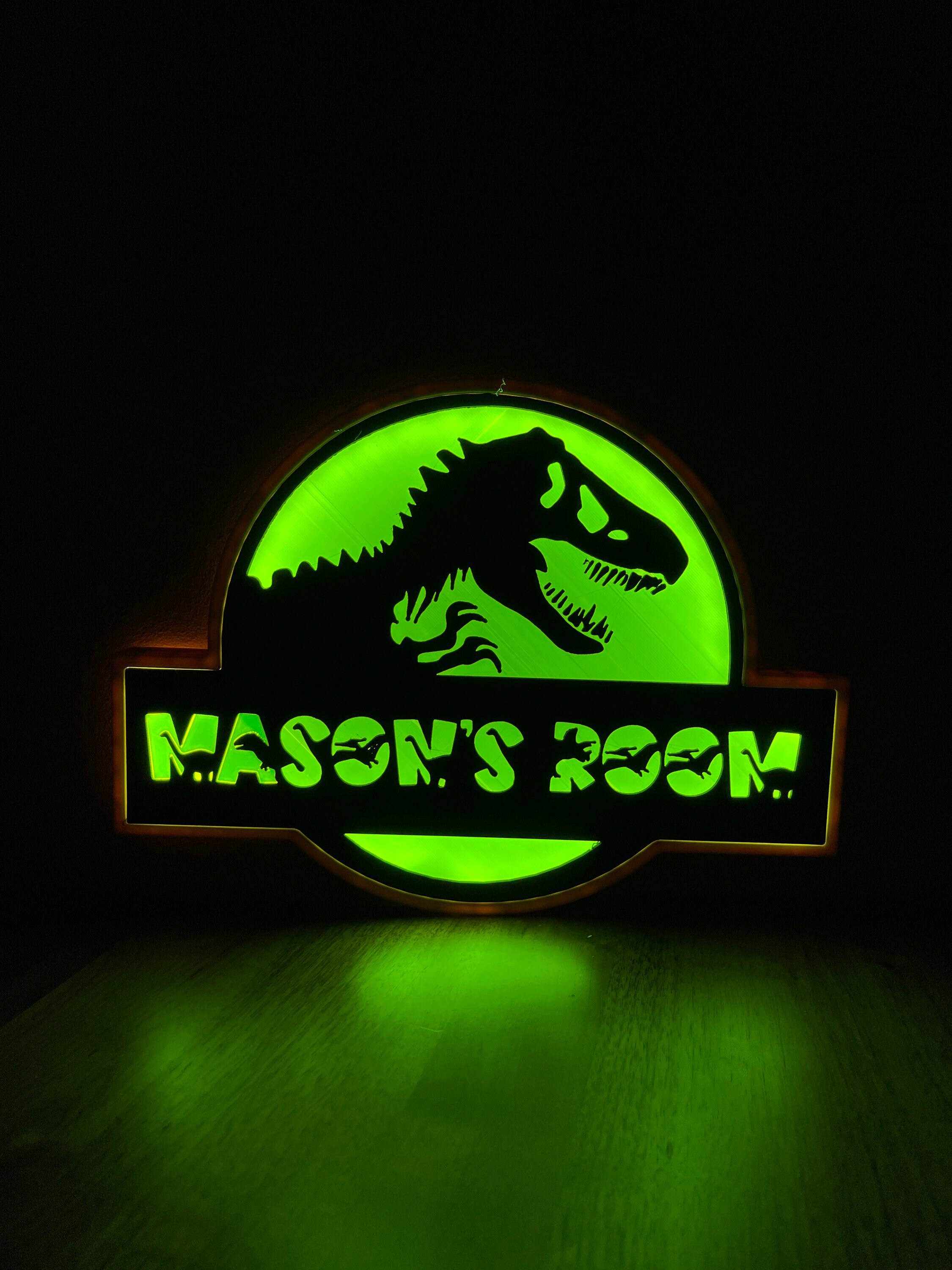 Custom Dino Theme Room Signs Dinosaur Nigh Lamp LED Sign - Etsy Canada