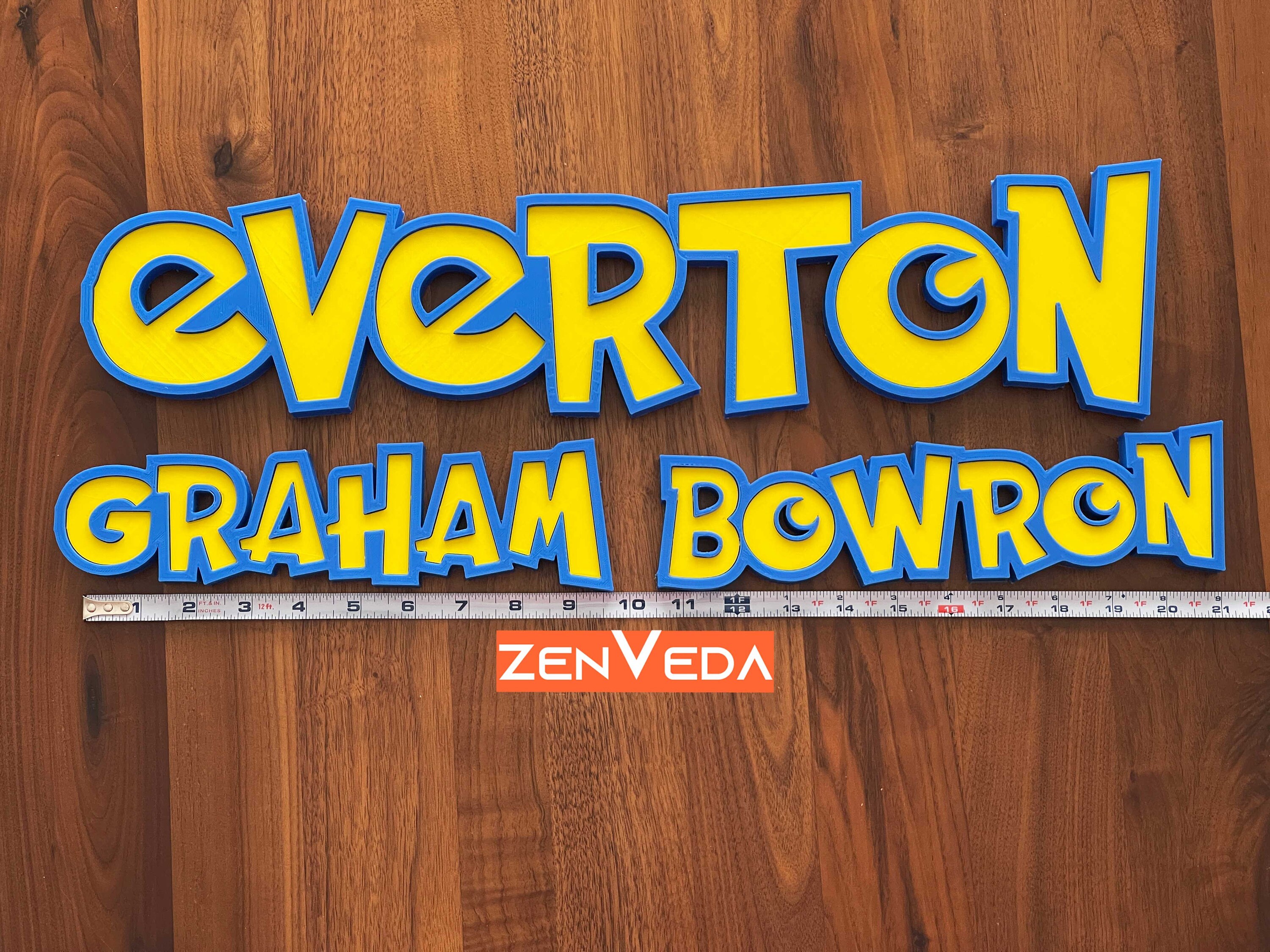 Custom Pokemon 3D Name Signs - Etsy