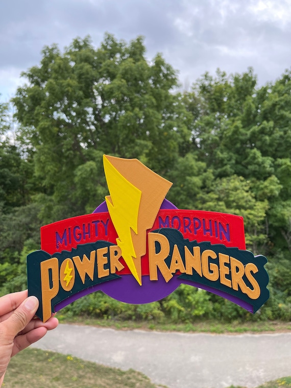 Power Rangers Sign Retro Logo Fridge Magnet - Etsy Australia
