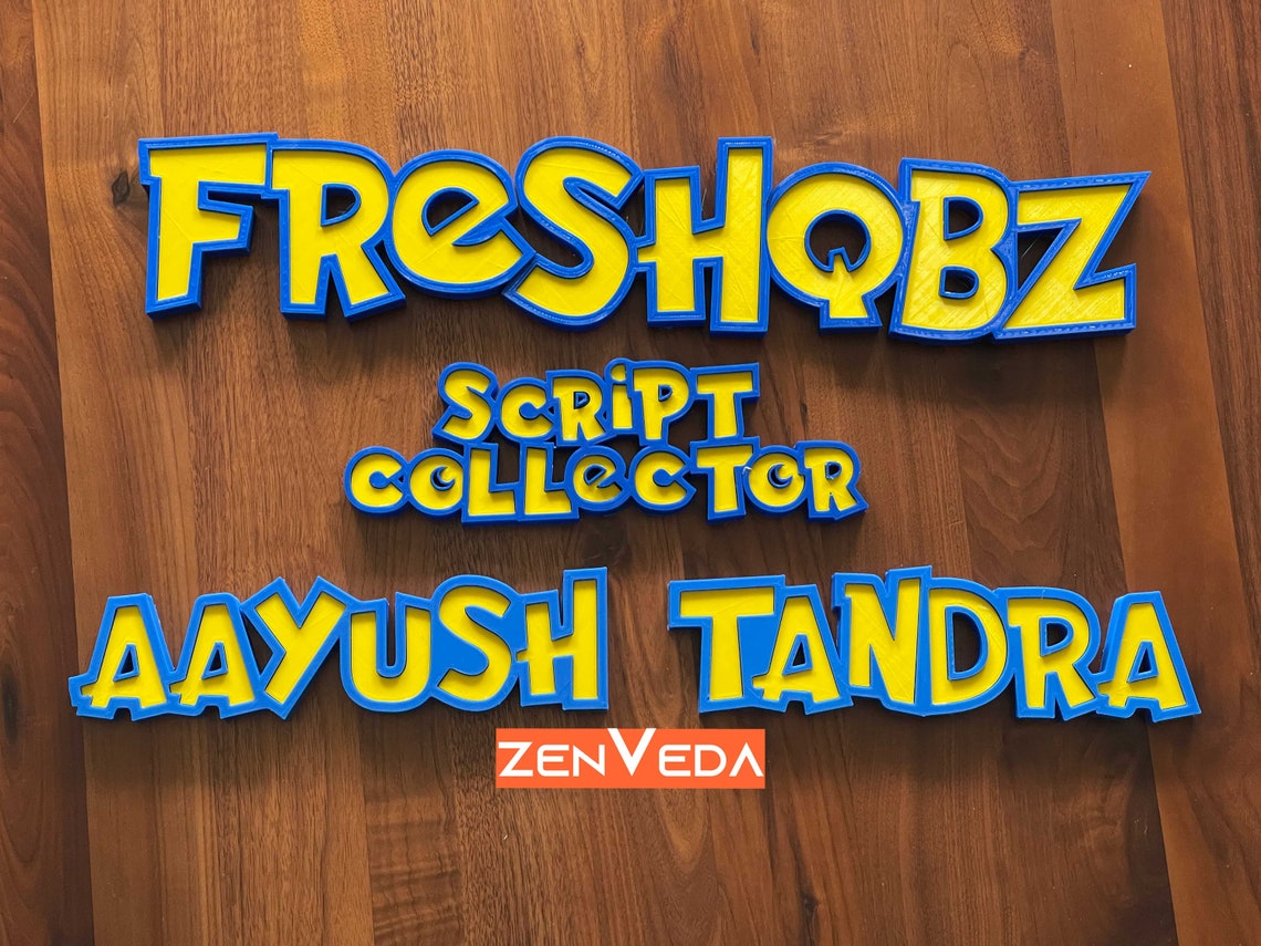 Custom Pokemon 3D Name Signs | Etsy