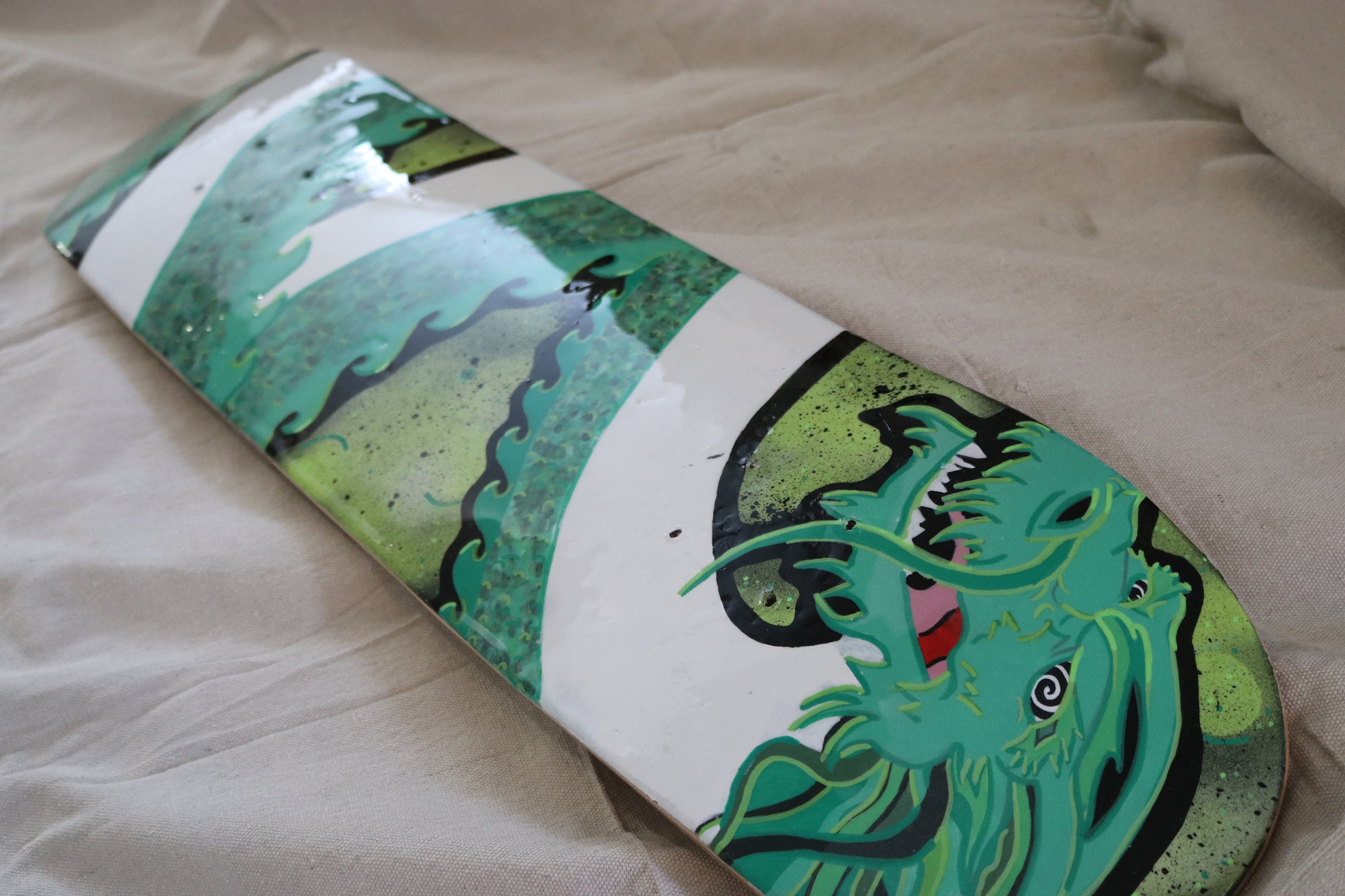 Dragon Skateboard Deck - Etsy