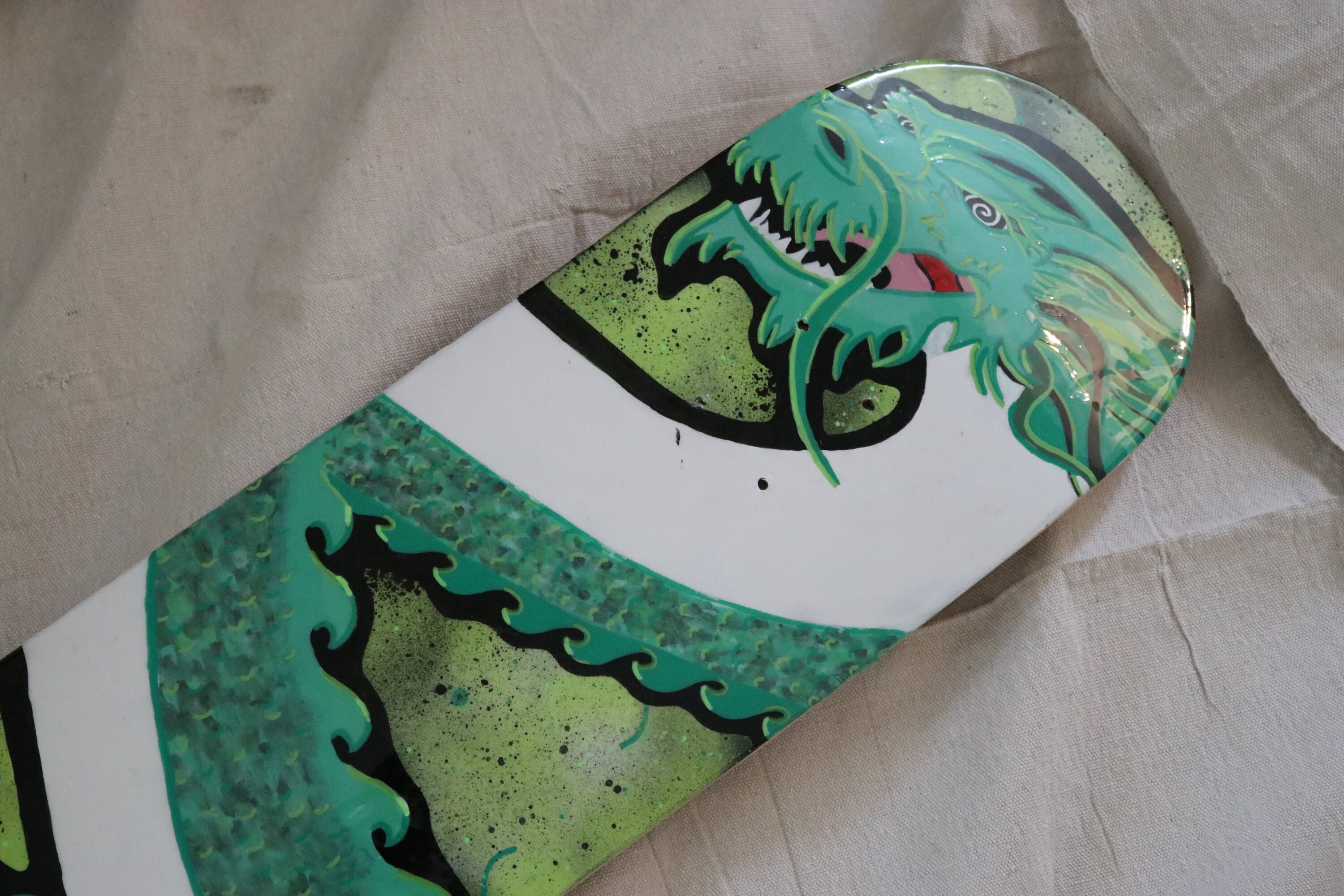 Dragon Skateboard Deck - Etsy
