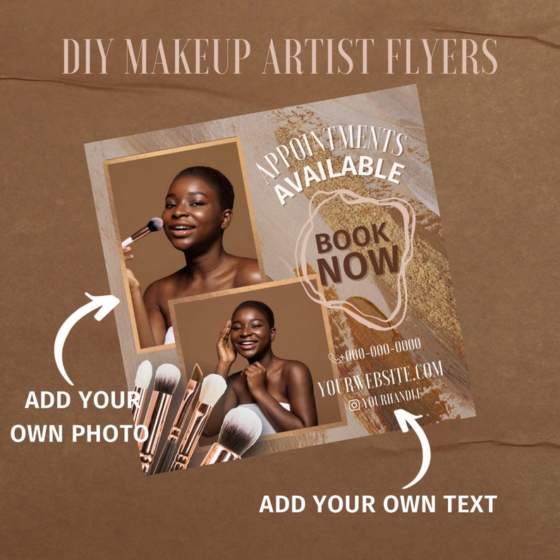 Makeup Flyer Makeup Appointment Available Makeup Services - Etsy