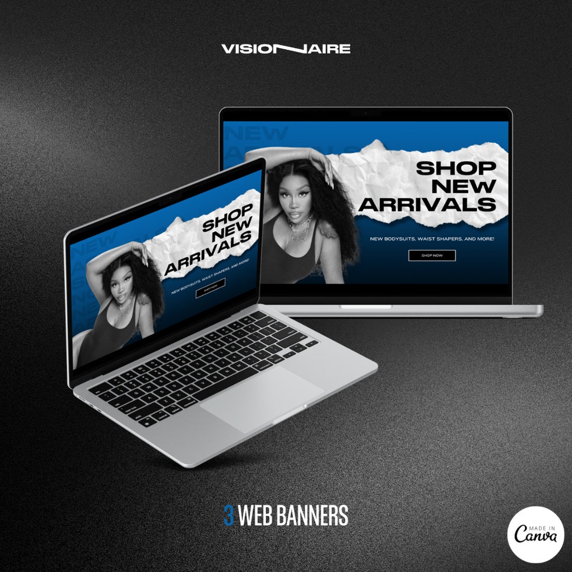 Web Banners Boutique Banner Set | DIY Shopify Web Banners | Canva ...