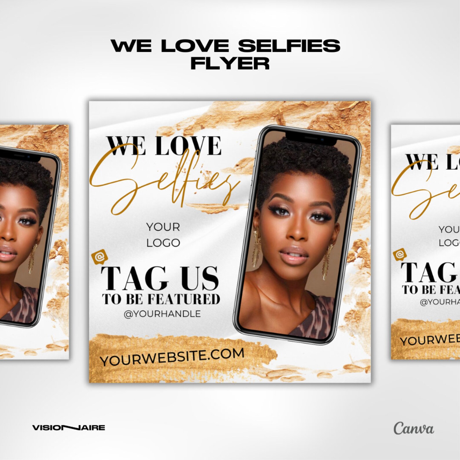 Selfies Template, Instagram Template, Makeup Artist Template, Boutique ...