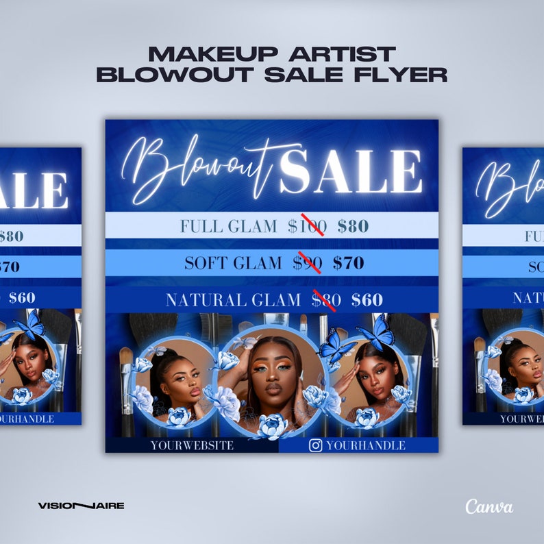 Blowout Sale Flyer Template | New Arrival Shop Now Hair Bundles Lash ...