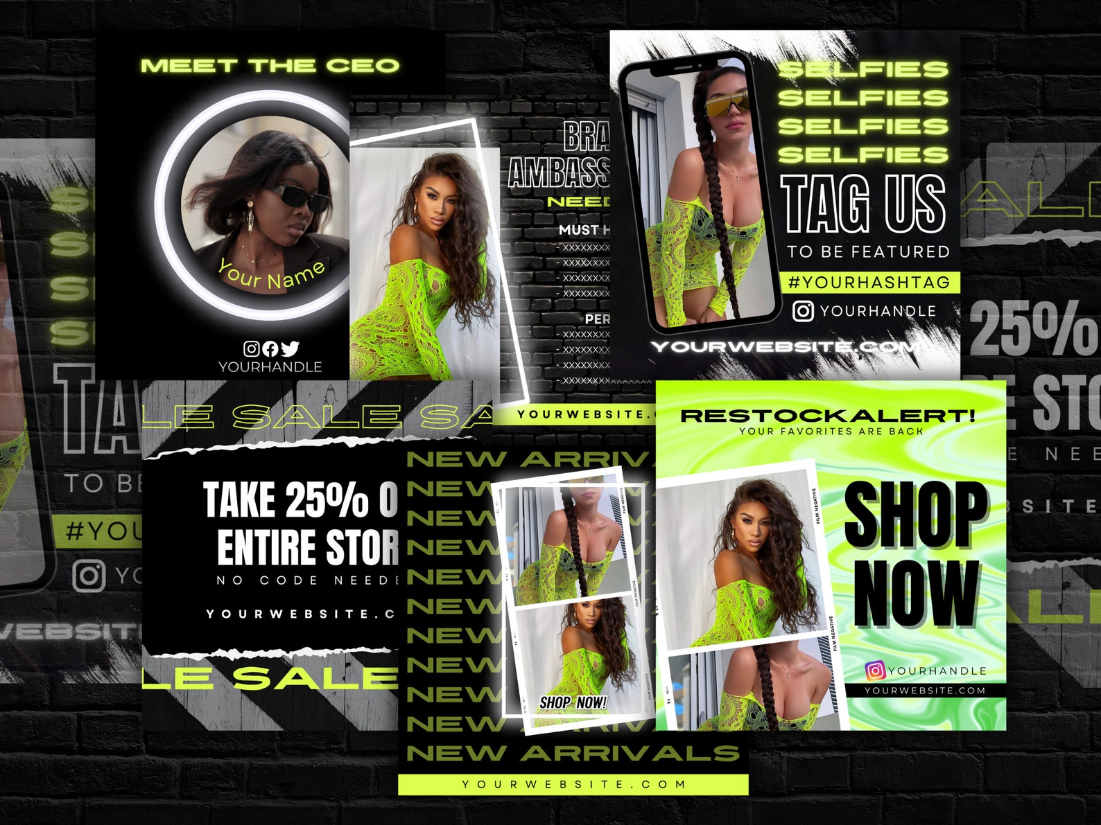 6 DIY Canva Flyers Template Pack Boutique Flyer Meet the - Etsy