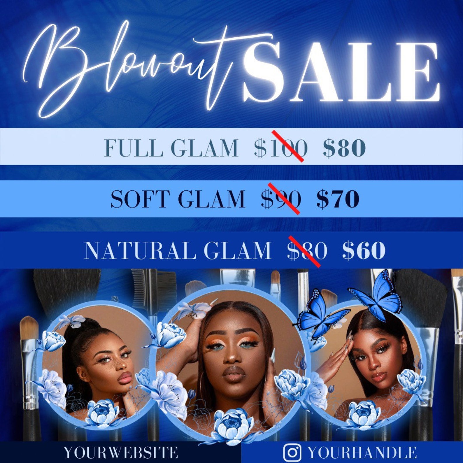 Blowout Sale Flyer Template New Arrival Shop Now Hair - Etsy