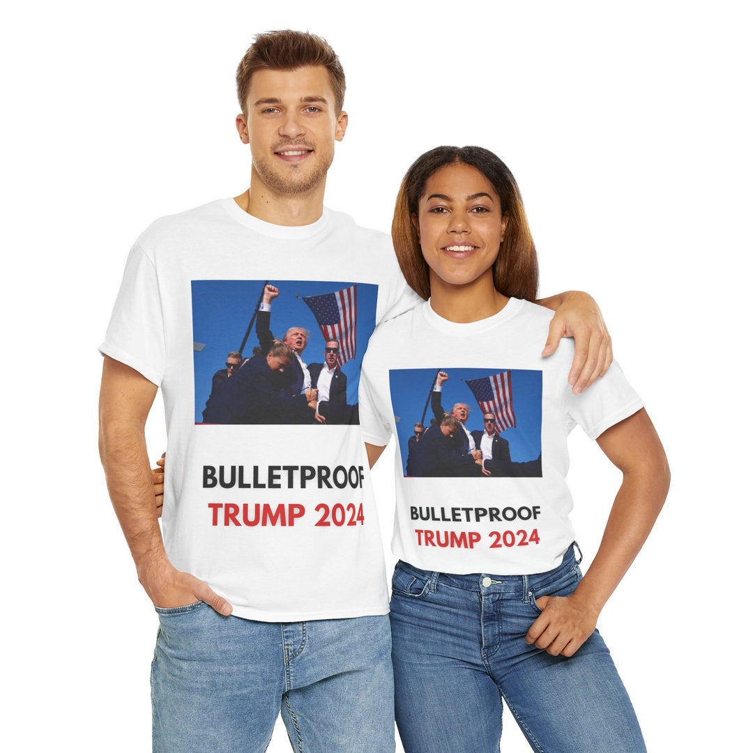 Bulletproof President TRUMP Shirt Shot in the Ear - Etsy
