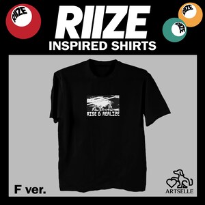 RIIZE Shirt Pop up Store MD Inspired T-shirt Rise and Realize RIIZING ...