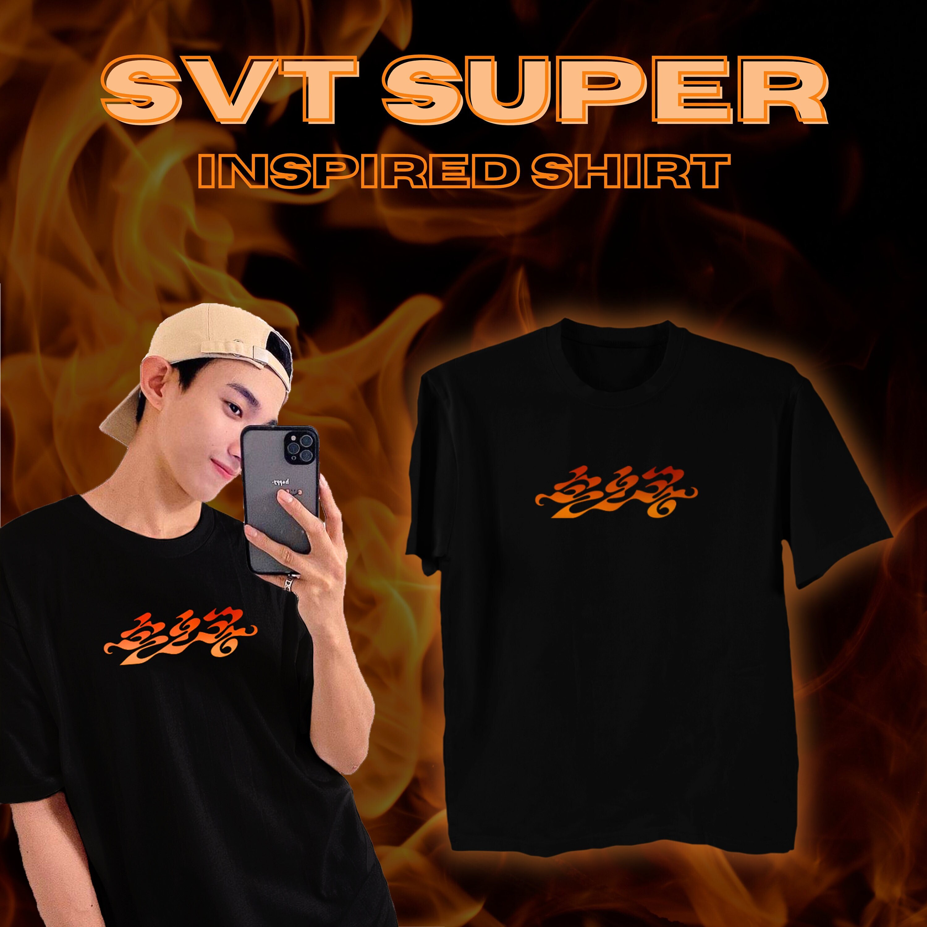 SEVENTEEN Shirt Sonogong Logo SVT Super Inspired Kpop Concert T-shirt ...
