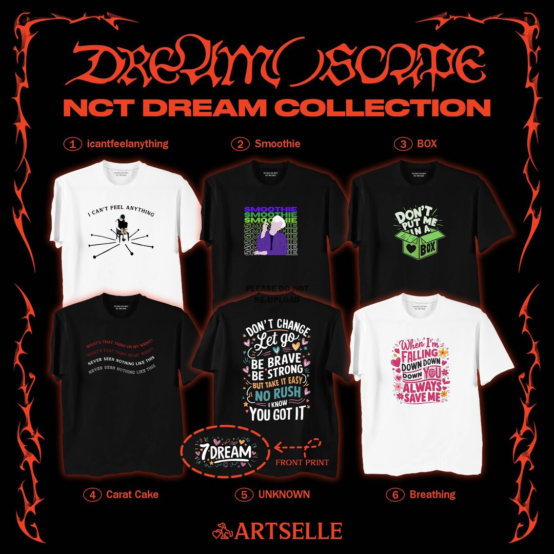 NCT Dream Inspired Shirt DREAMSCAPE Smoothie Fan Made Tshirt Collection ...