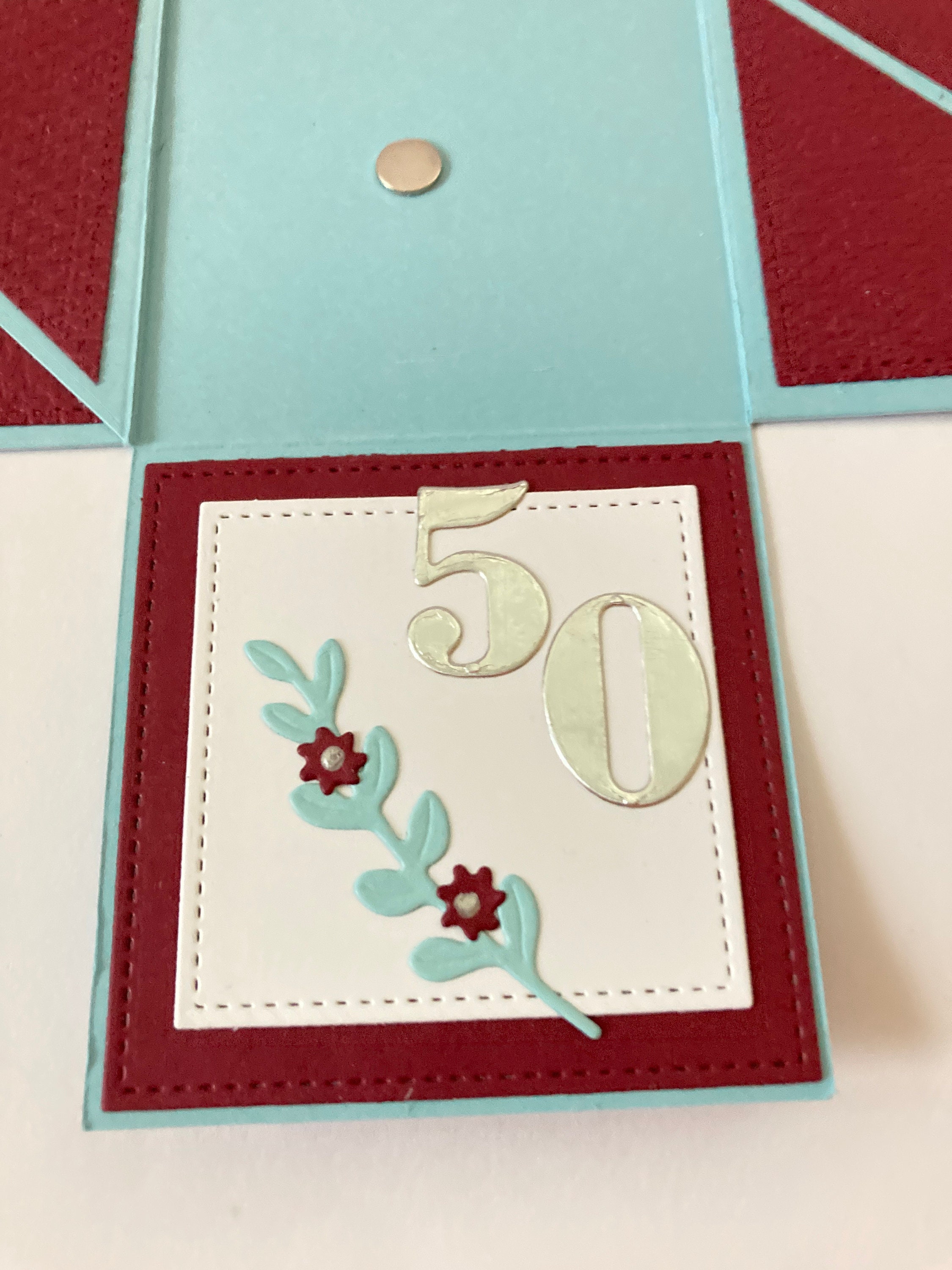 Explosion Box 50th Birthday Congratulations Money Gift Box Voucher Box ...