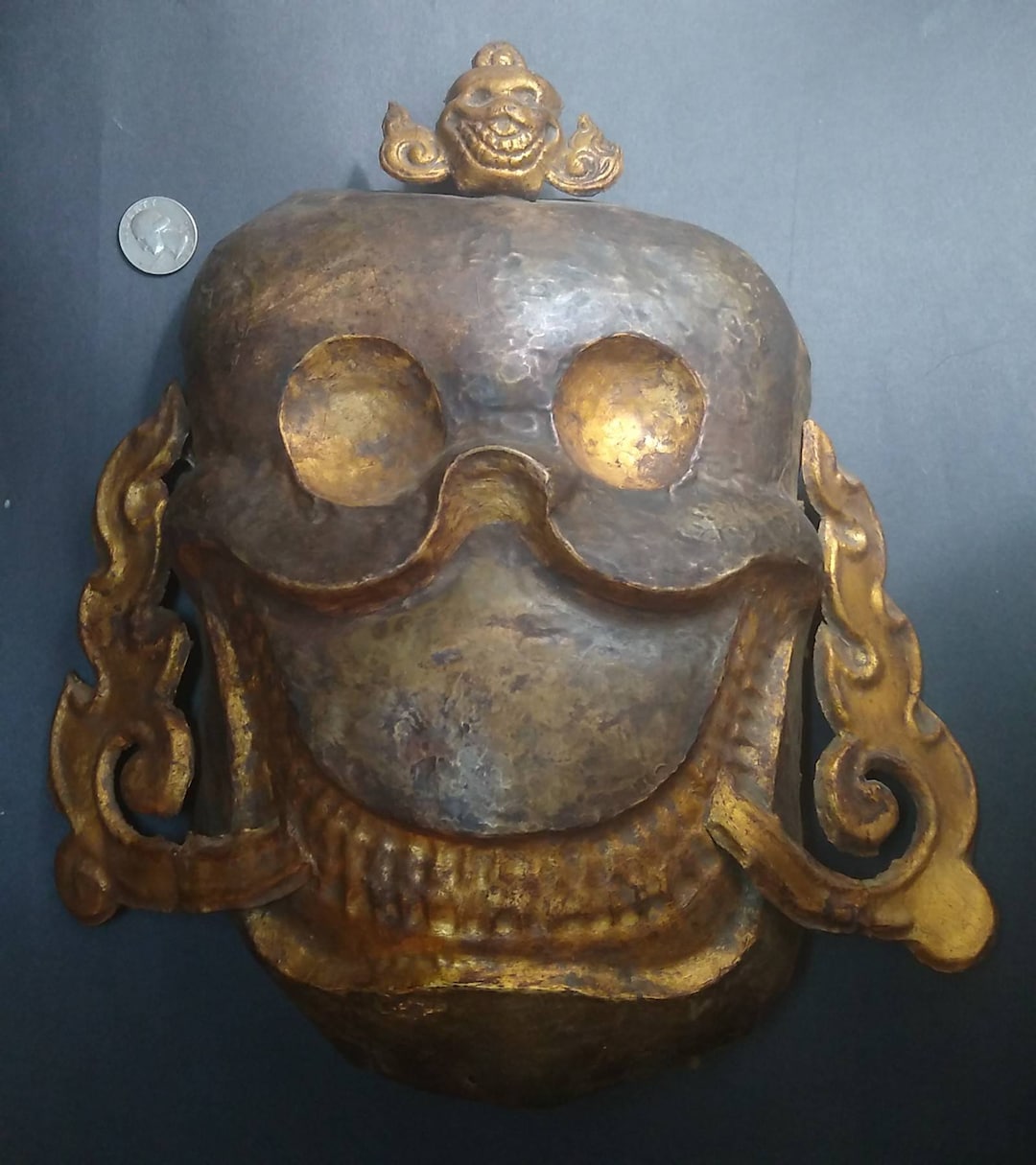 Citipati Metal Skull Mask 13” Impermanence Tibetan Buddhist Nepal - Etsy