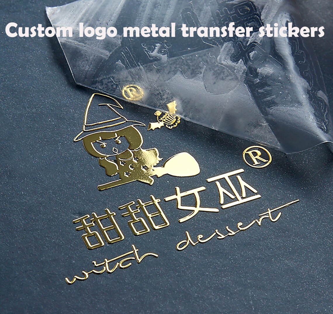 Custom 3D Metal Logo Stickers: Permanent Waterproof Decals - Etsy