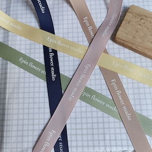Personalized Grosgrain Ribbon Printed With Your Logo for Gift Packaging ...