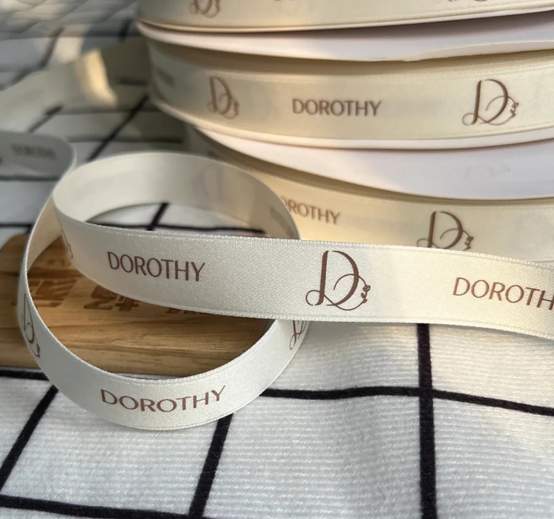 Personalized Polyester Cotton Ribbon Printed With Your Logo for Gift ...