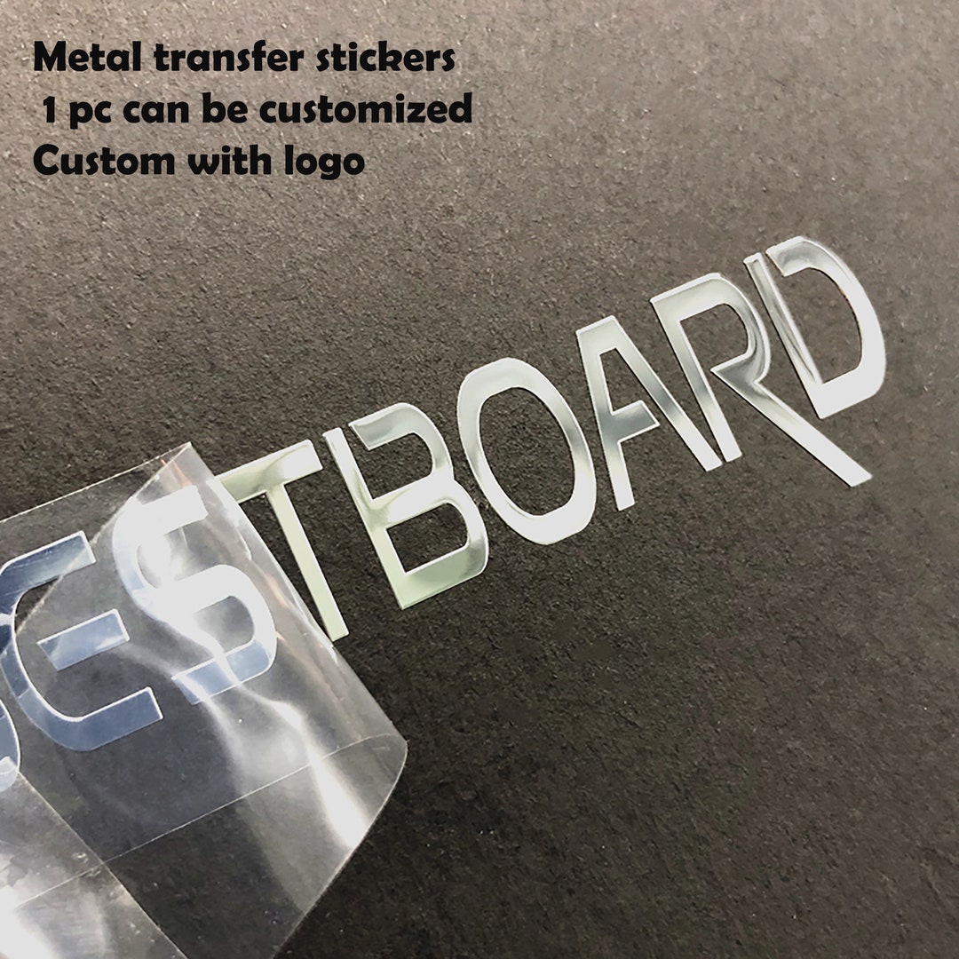 Custom 3D Metal Logo Stickers: Permanent Waterproof Decals - Etsy