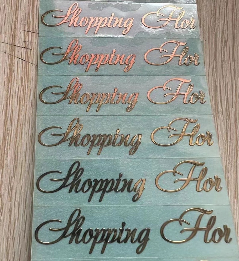 Custom Metallic Logo Stickers: UV Transfer Decals - Etsy