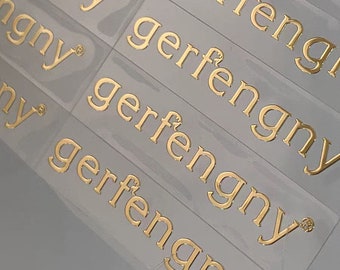Custom Metallic Transfer Labels – UV Metal-look Stickers | Personalized ...