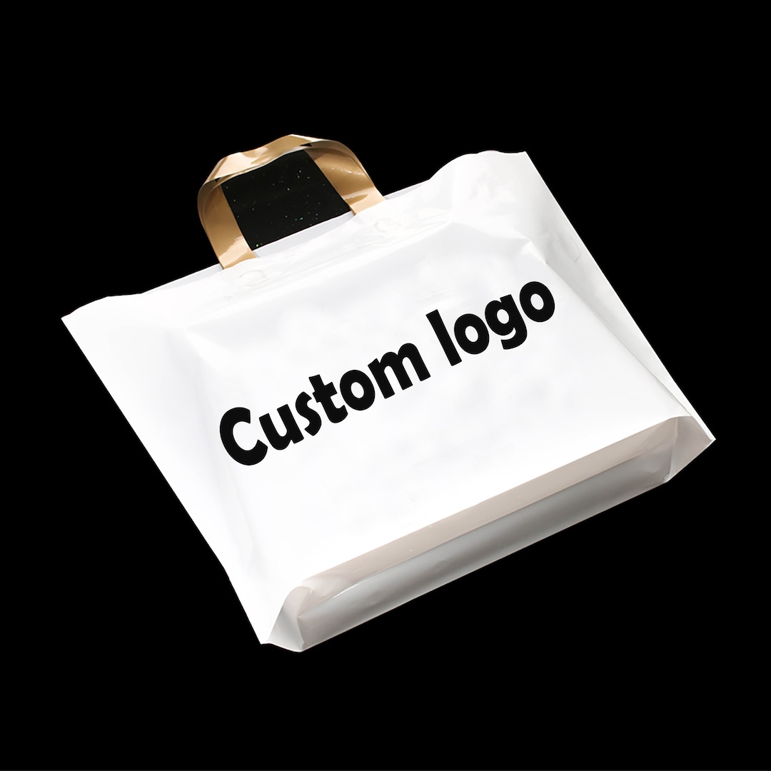 100pcs Custom Plastic Bag ,printed Custom Logo With One Color Ink ...