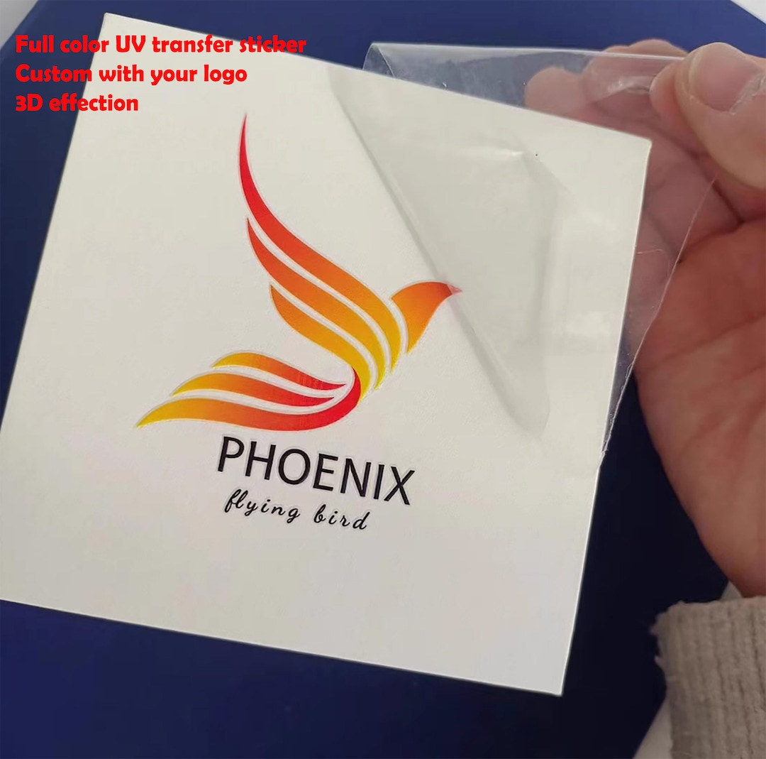 3D Custom Logo UV Transfer Sticker , Permanent, Waterproof, Full Color ...